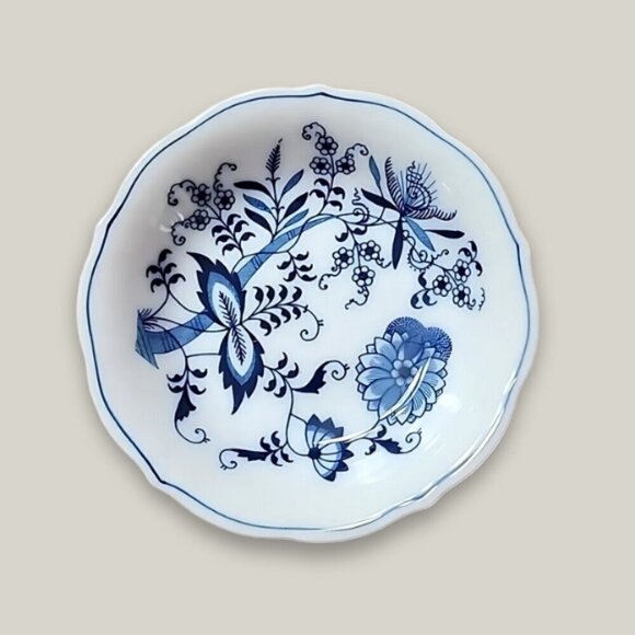 Blue Danube | Kitchen | Vintage Blue Danube Fruit Bowl Floral Scalloped ...